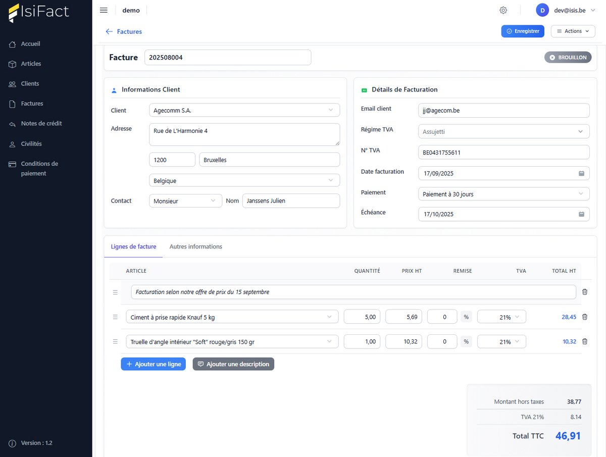 Logiciel de facturation électronique simple